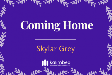 Coming Home - Skylar Grey – Number Kalimba Tabs