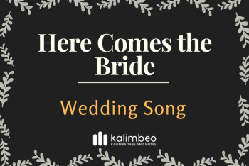 Here Comes the Bride - Wedding Song – Number Kalimba Tabs and Kalimba ...